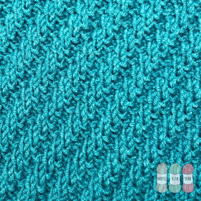 How to Knit Diagonal Rib Stitch - Snufflebean Yarn
