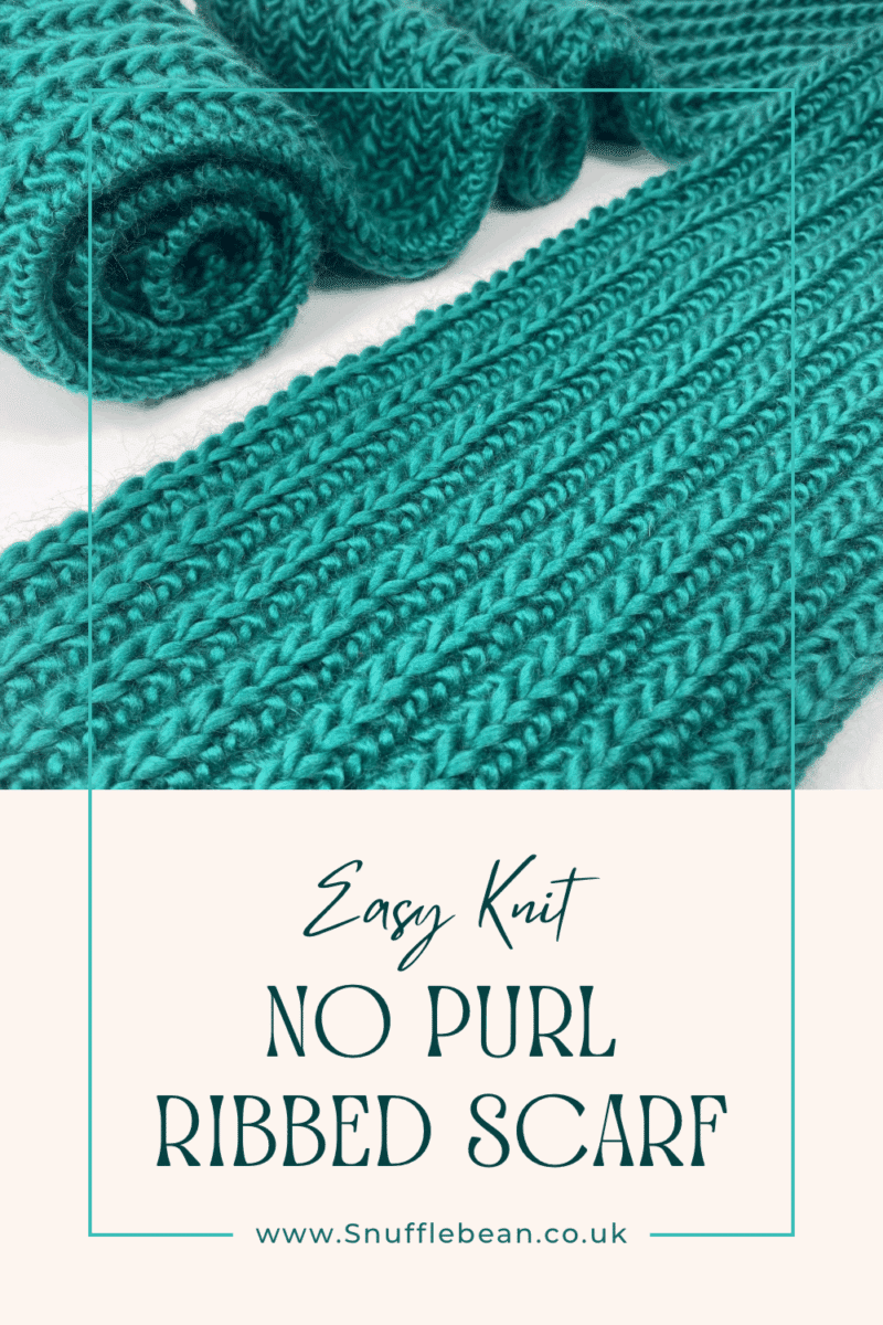 Chunky "No Purl" Ribbed Scarf [Free Video Tutorial & Written Pattern ...