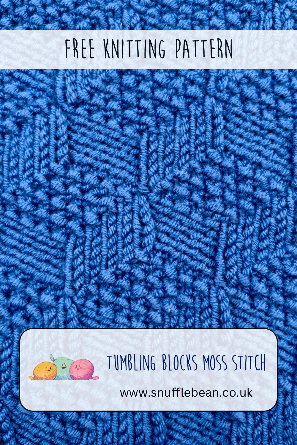 How to Knit Tumbling Moss Block Stitch [Free Knitting pattern & video tutorial!] - Snufflebean Yarn